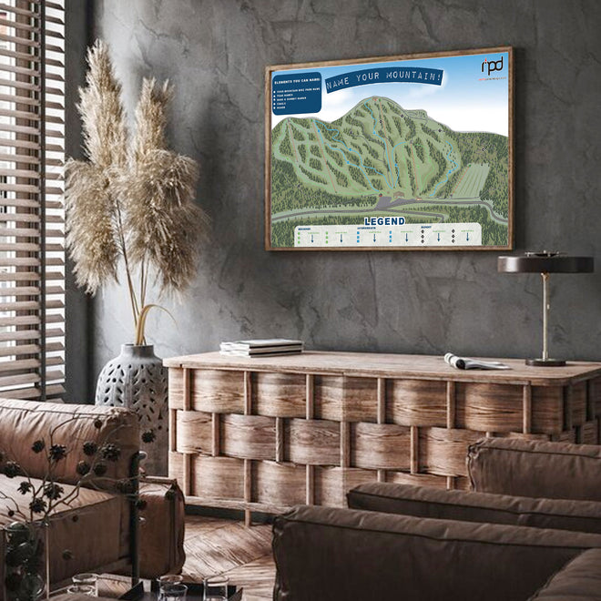 Customize Your Own Mountain Trail Map – Custom Trail Map